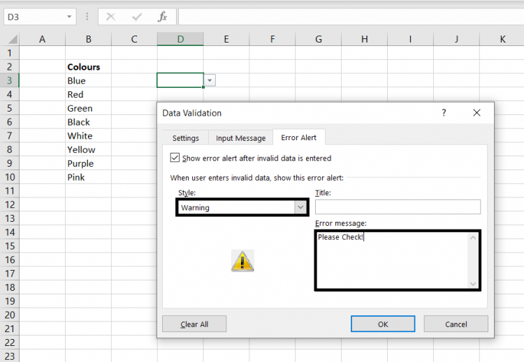 Dropdown Lists in Excel › # Fix All Excel Errors