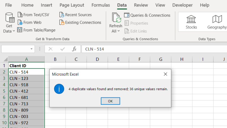 How To Identify Duplicates in Excel › # Fix All Excel Errors