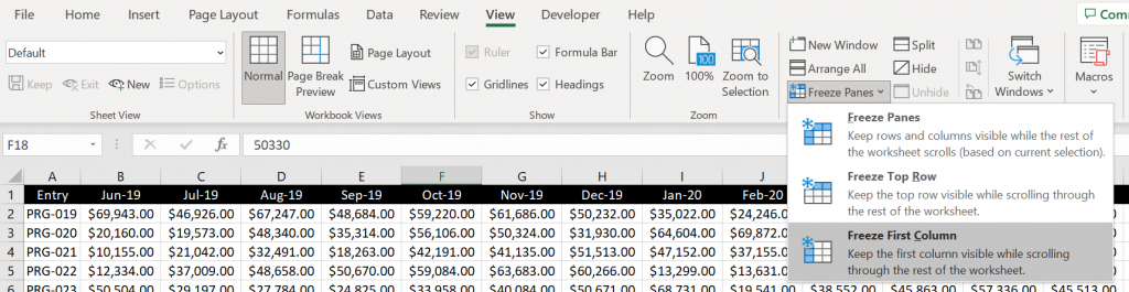 How to Freeze a Row or Column in Excel › # Fix All Excel Errors