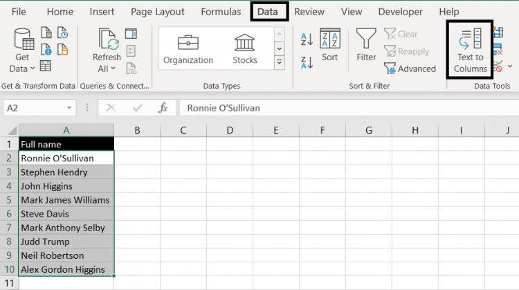 How to Separate Names in Excel › # Fix All Excel Errors